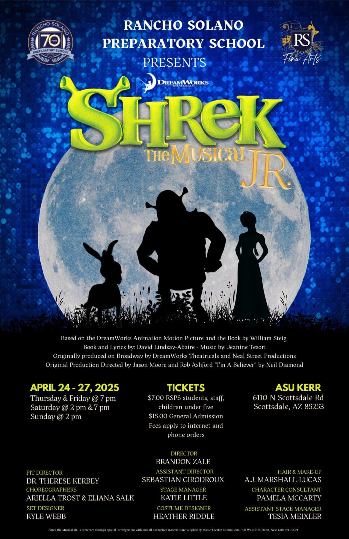 Shrek the Musical JR. - Rancho Solano Preparatory School - ASU Kerr